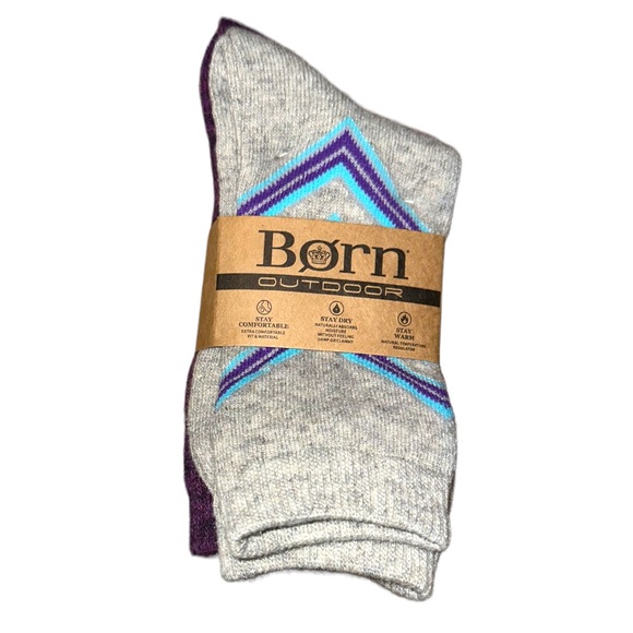 Born | Accessories | Born Wool Blend Outdoor Long Socks 3 Pairs Stay ...